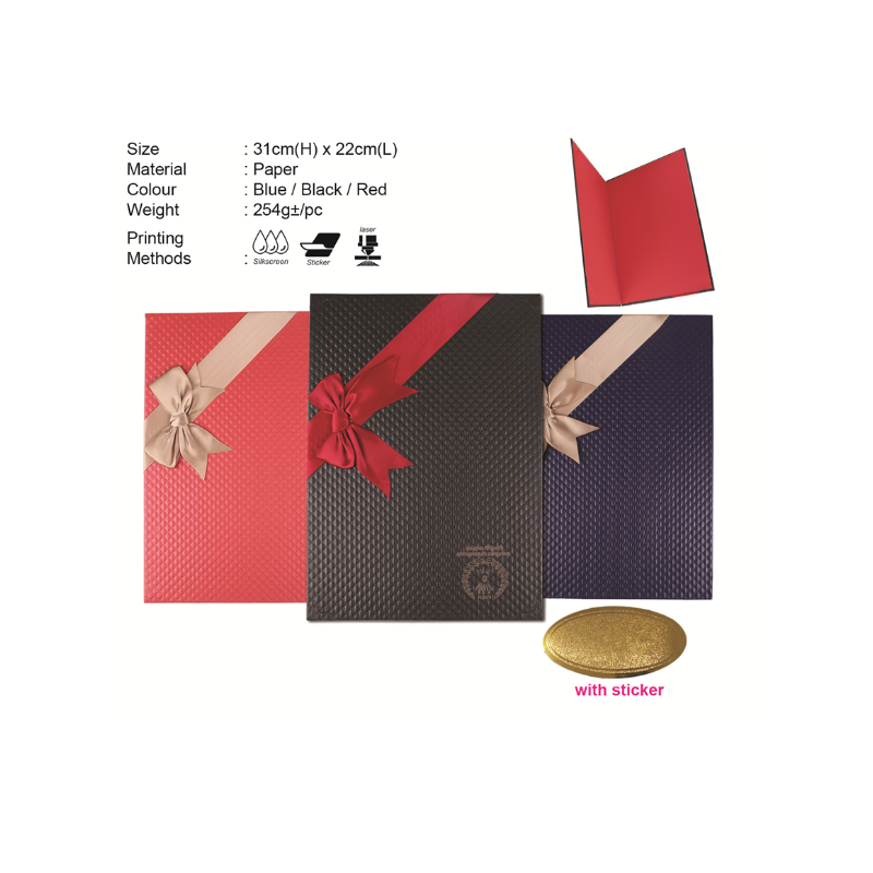 Ribbon A4 Certificate Holder Gift World Ribbon A4 Certificate Holder Gift World